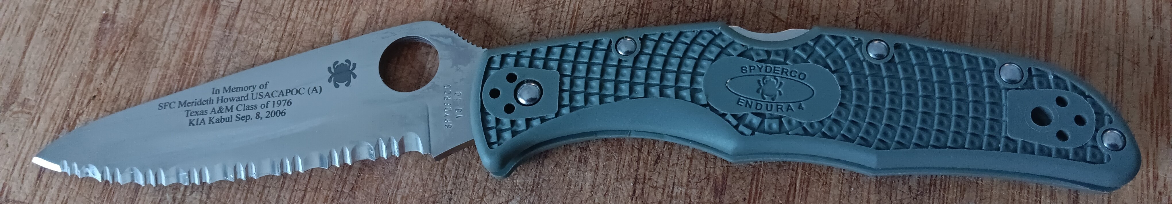Merideth Howard Memorial Knife – A Place to remember Merideth Howard ...